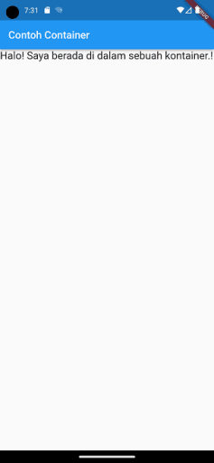 Flutter Container | Tutorial Flutter Lengkap