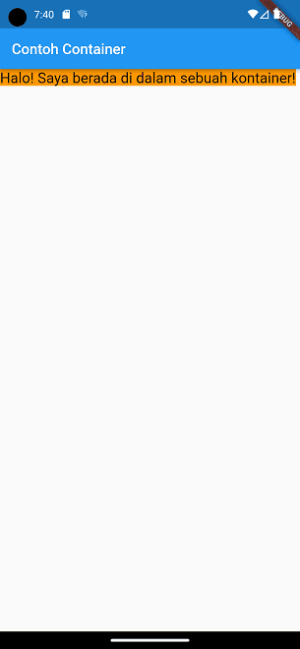 Flutter Container | Tutorial Flutter Lengkap