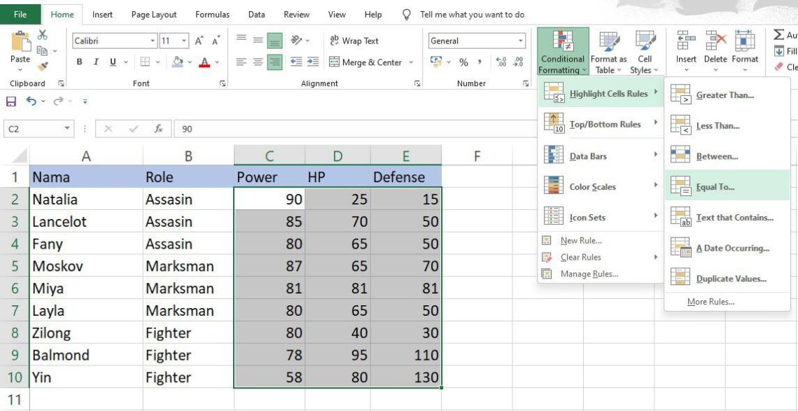 Cara Menggunakan Highlight Cell Rules di Excel | Tutorial Excel Lengkap